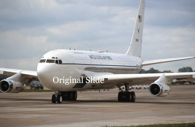 AIRCRAFT SLIDE - 4 x slides USAF Boeing C-135C 61-2669 @ Fairford 2002 ...