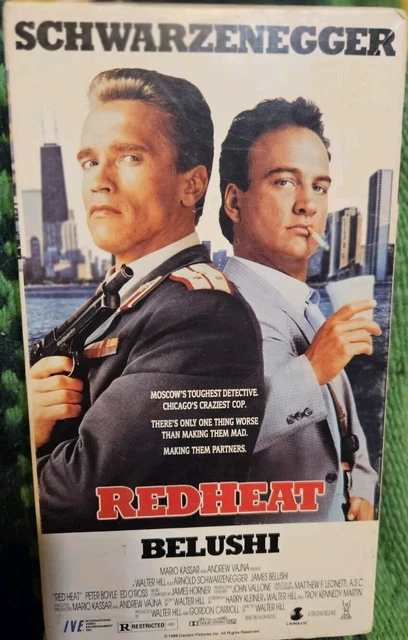 RED HEAT VHS Action Schwarzenegger JBelushi IVE 1988 Estate Item As Is ...