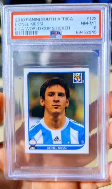 LIONEL MESSI PANINI 2010 South Africa World Cup Sticker PSA 8 $41.00 ...