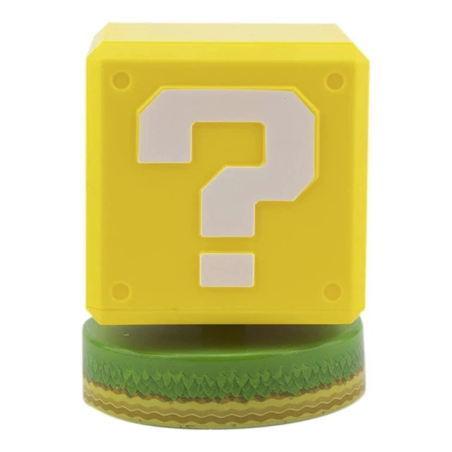 PALADONE ICONS SUPER Mario Question Block Mini Light Collectable Toy 8y ...