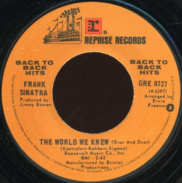 FRANK SINATRA / Nancy Sinatra & Frank Sinatra - The World We Knew (Over ...