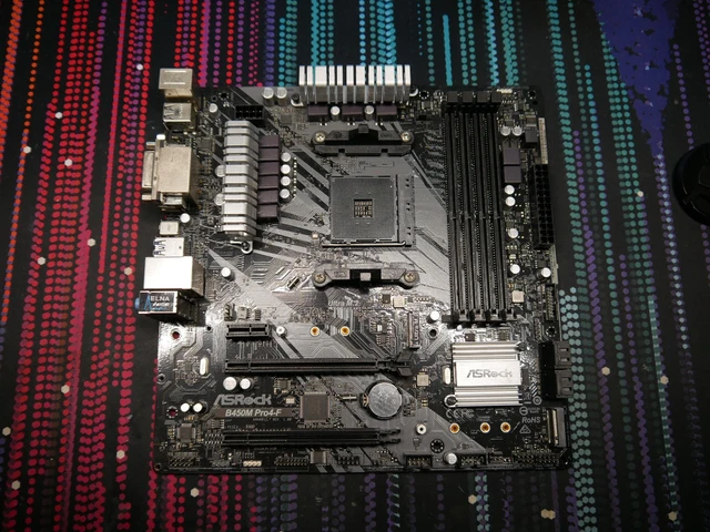 ASROCK B450M PRO4 AM4 DDR4 Micro-ATX Motherboard £57.90 - PicClick UK