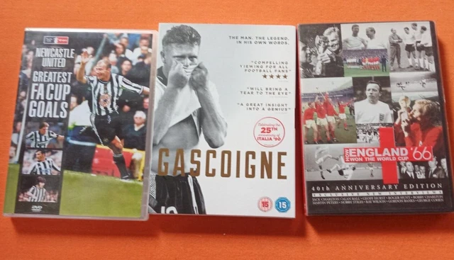 FOOTBALL DVD BUNDLE 3 DVDs, Newcastle United and England Footy Fans ...