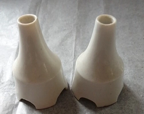 ANTIQUE VINTAGE WHITE PIE FUNNELS steam vents ceramic x 2 £5.91 ...