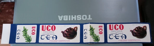 CRATE LABEL UCO Brand Tea Uco Food Corp Newark New Jersey $12.00 ...