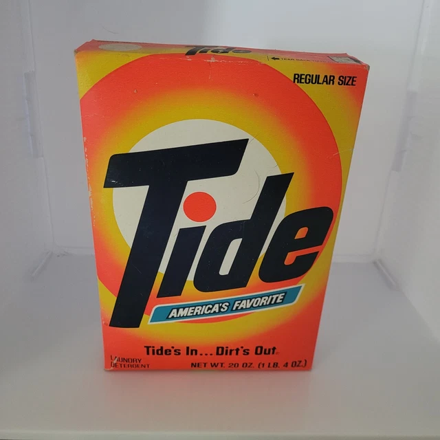 VINTAGE TIDE DETERGENT NEW FULL Americas Favorite 20 Oz $45.00 - PicClick
