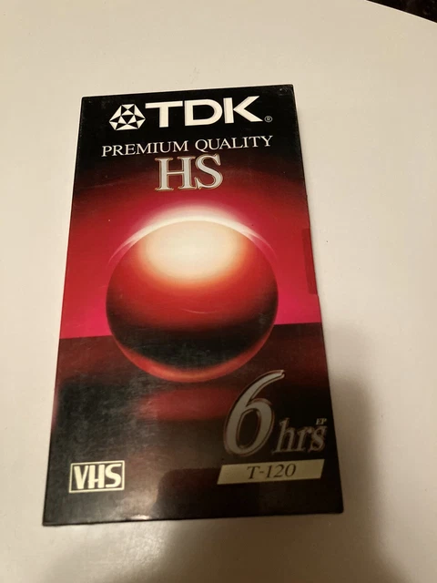 TDK VHS BLANK T-120 6 Hours HS Premium Quality VHS Tape New Sealed £4.66 - PicClick UK