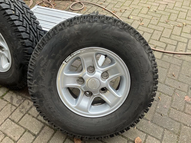 LAND ROVER DEFENDER Boost Alloy Wheels x 5 Continental Cross contact ...
