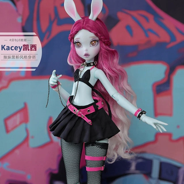 1/4 BJD RESIN Ball Joint Doll Rabbit Girl Face Makeup Clothes Wigs Full ...