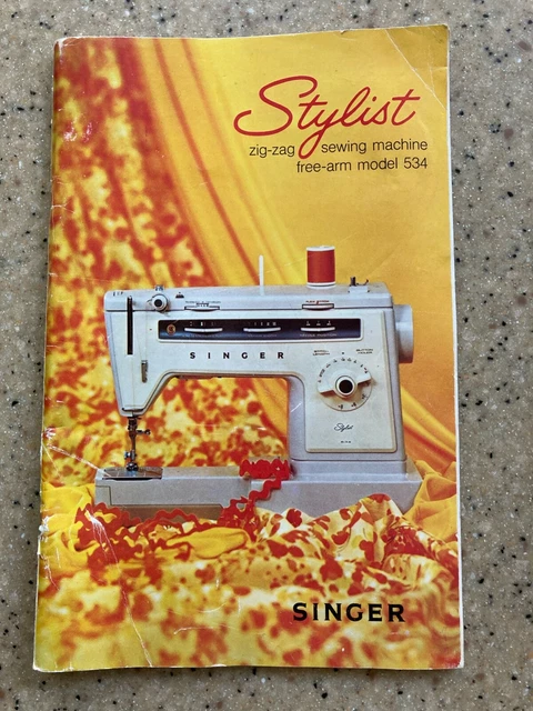 1975 SINGER MODEL 534 Stylist Free Arm Zig-Zag Sewing Machine ...