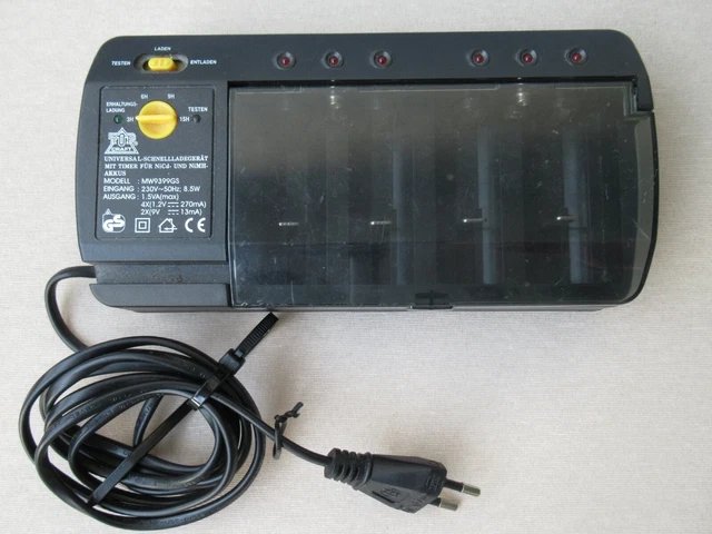 CHARGEUR RAPIDE UNIVERSEL "TOP Craft" MW9399GS avec minuterie pour ...