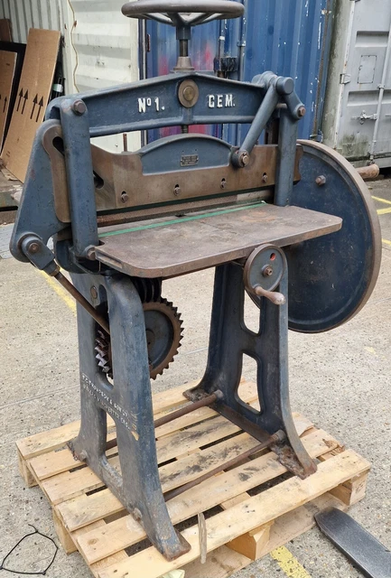 ANTIQUE VINTAGE CHALLENGE Industrial Guillotine Paper Cutter £1,500.00 ...