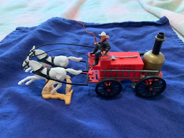 TIMPO HORSE DRAWN fire wagon complete with axe bucket ladder and ...