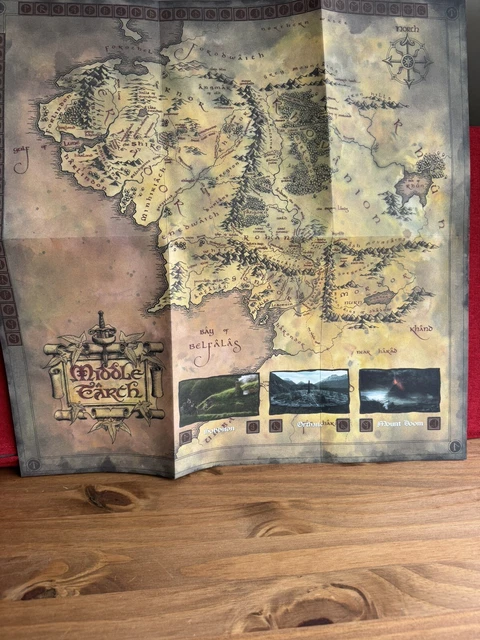 THE LORD OF the Rings Collector's Models Eaglemoss Middle Earth Map ...