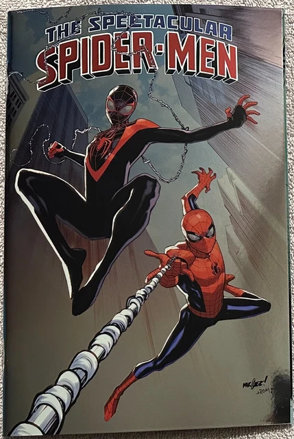 Spectacular Spider Man 1 Foil Variant Miles Morales Bagged And Boarded