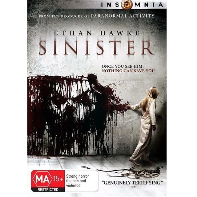 SINISTER (DVD, 2012) PAL Region 2&4 (Ethan Hawke) Insomnia [BRAND NEW ...