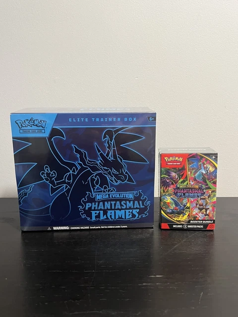 POKÉMON TCG MEGA Evolution Phantasmal Flames Elite Trainer Box ...
