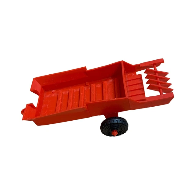 1960S MPC FARM Tractor Trailer Playset Part Red Plastic Vintage ...