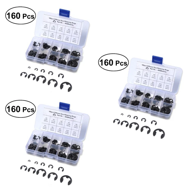 3 COUNT CLIPS, Clamps & Rings External Circlip Snap Assortment Kit £23. ...