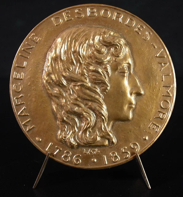 MEDAGLIA MARCELINE DESBORDES-VALMORE Poetessa Douai Rose Di Saadi Lira ...
