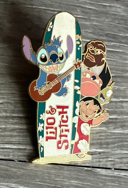 DISNEY PIN LILO & Stitch and Gang with Surfboard Movie Logo 2003 PP ...