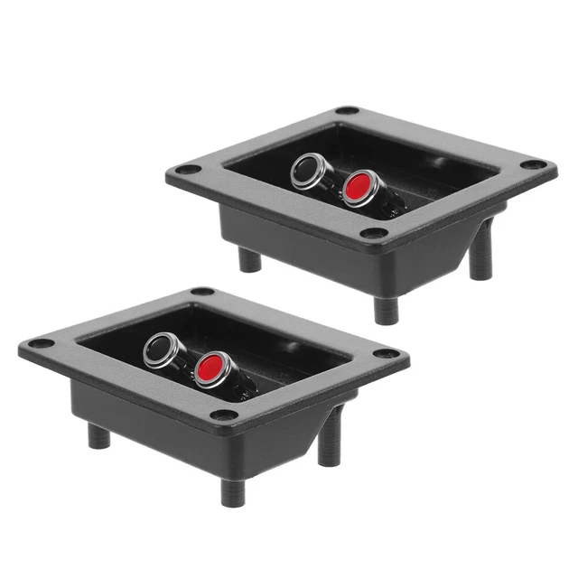 2PCS SPEAKER TERMINALS Connectors Speaker Binding Post Plate Speaker ...