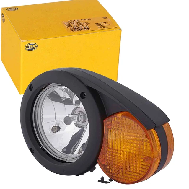 HELLA HALOGEN SCHEINWERFER 135mm 24V LINKS mit BLINKER STANDLICHT ...