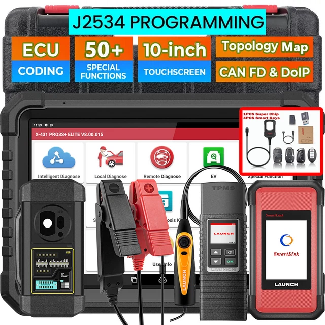 LAUNCH X431 PRO3S+ Elite PRO5 Car Truck Scanner Diagnostic Tool ECU ...