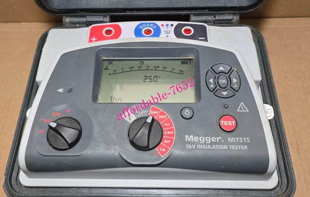 NEW MEGGER MIT515 5kV Insulation Resistance Tester Meter FedEx or DHL ...