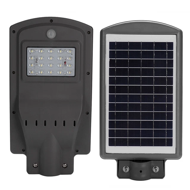 20W LED SOLAR Powered Radar Sensor Wall Light Human Body Motion Sensor ...