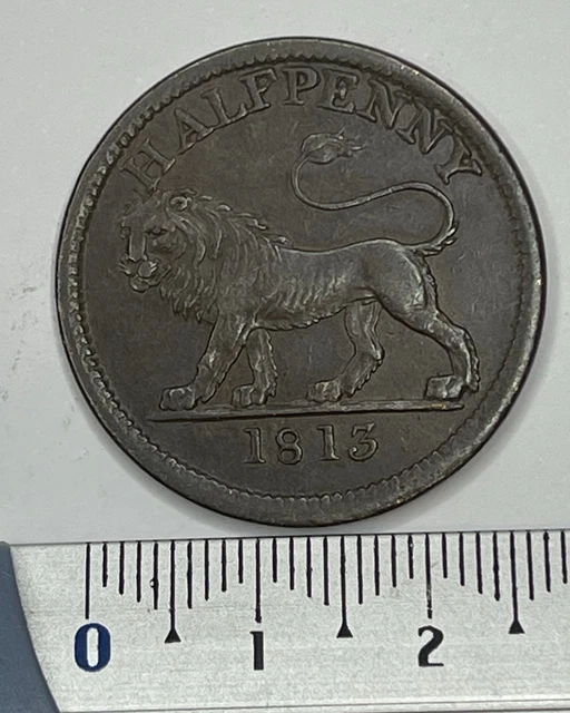 1813 HALF PENNY British Copper Company Lion Conder Token £0.99 ...