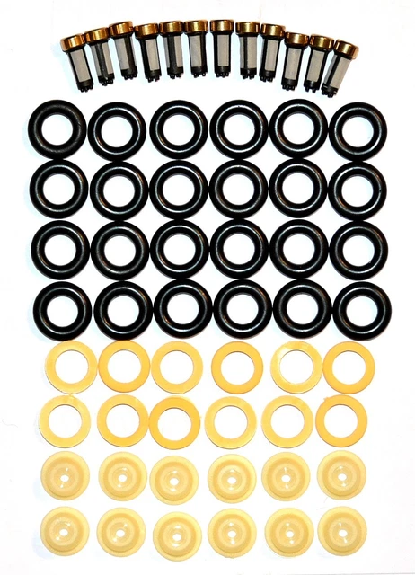 JAGUAR V12 Bosch 0280155007 EBC2409 fuel injector O ring seals ...