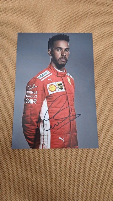 LEWIS HAMILTON # Ferrari F1 Racing - Signed Photograph (Print) (1) £1. ...