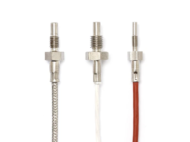 PT100 THREADED TEMPERATURE Sensor with M4 M6 M8 Threaded Single Screw ...