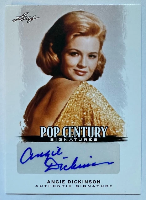 POP CENTURY SIGNATURES : Angie Dickinson Autograph Card Rio Bravo Ba ...