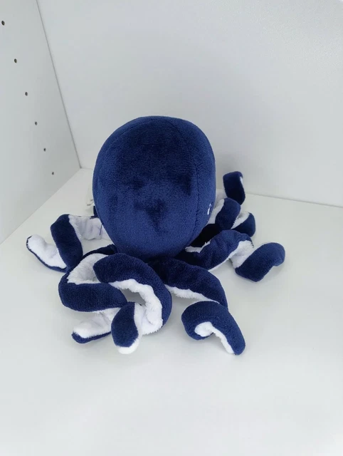 MATALAN OCTOPUS White/Navy blue soft toy plush Stuffed Animal - Rattle ...