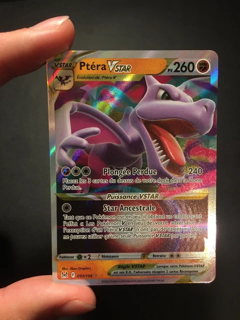 CARTE POKÉMON PTERA Vstar 093/196 Origine Perdue Eb11 FR NEUF EUR 6,50 ...