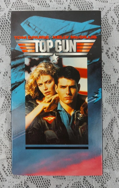 TOP GUN VHS Video Tape Tom Cruise Val Kelly McGillis Navy Planes 80's ...