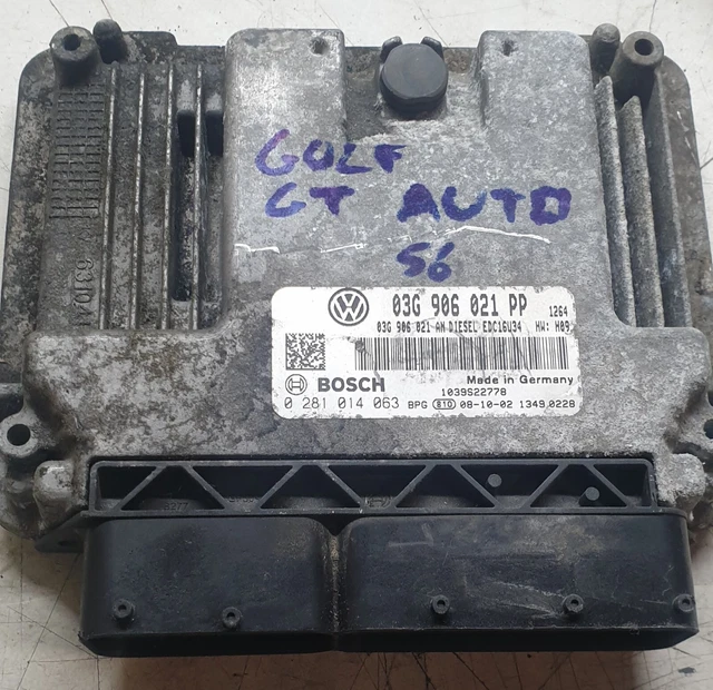 VW GOLF MK5 Gt Engine Control Unit Ecu 0281014063 03G906021Pp Auto Dsg ...