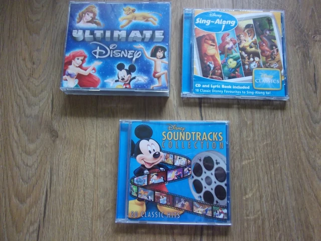 3 X DISNEY CD'S. INC: ULTIMATE DISNEY, DISNEY SING -ALONG CLASSICS. £9. ...