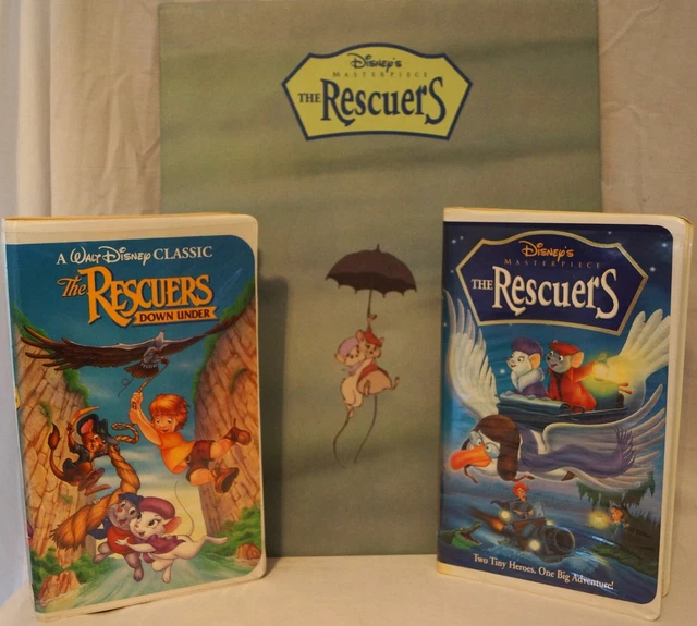 DISNEY THE RESCUERS VHS 1992, The Rescuers Downunder VHS 1991 ...