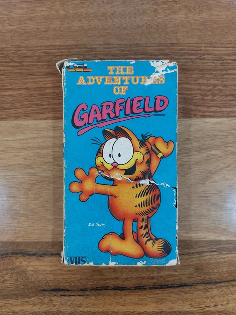 RARE THE ADVENTURES of Garfield VHS Video Tape Jim Davis CEL Vintage ...