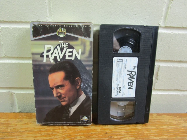 THE RAVEN VHS Tape Horror Movie Black & White 1935 - 1992 Universal ...