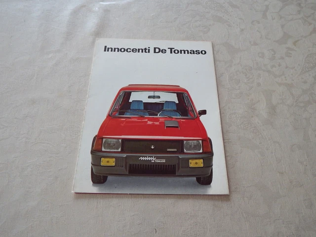 ANCIENNE BROCHURE DÉPLIANTE de Vente INNOCENTI LEYLAND MINI DE TOMASO ...