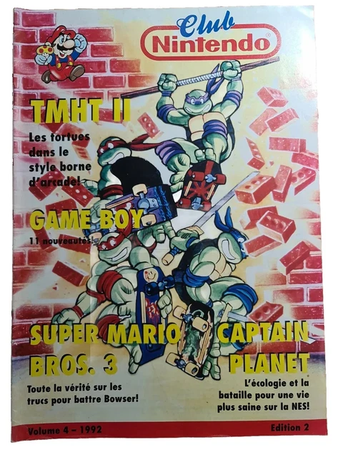MAGAZINE REVUE CLUB Nintendo Volume 4 1992 Édition 2 Super Mario Bros 3 ...