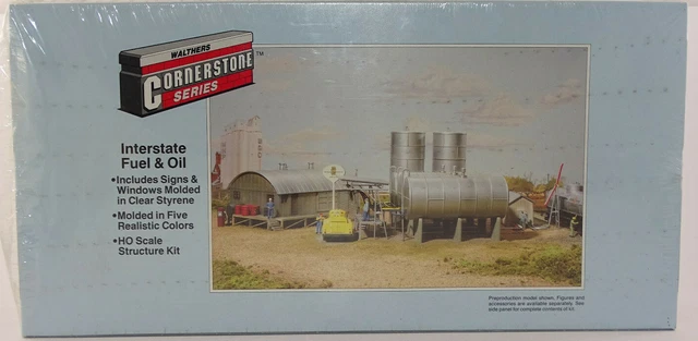 WALTHERS 933-3006 MODELLBAUSATZ Interstate Fuel & Oil Kraftstoff Depot ...