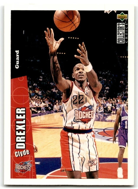 1996-97 COLLECTOR'S CHOICE Clyde Drexler Houston Rockets #249 EUR 1,09 ...