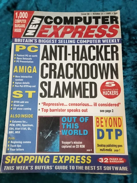 VINTAGE 1989 : New Computer Express Magazine : 21 : October : 1989 ...