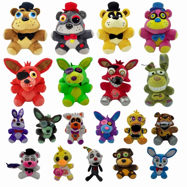 FNAF FIVE NIGHTS at Freddy's Sanshee Plushie Toy 7" Plush Bear/Foxy ...