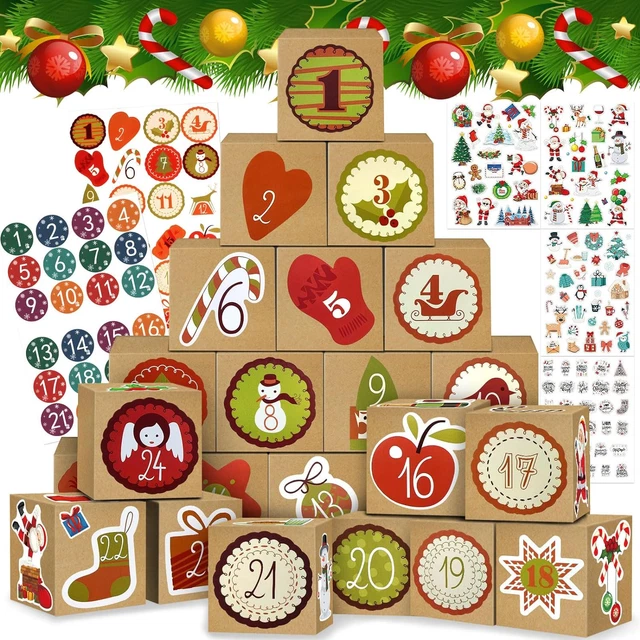 CALENDARIO DELL’AVVENTO DA Riempire,Diy Calendario Di Natale,2023 Da ...